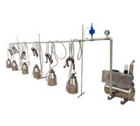 China HL-JN10 6 Milking Bucket Automatic Cow Milk Machine with 380V 50Hz for sale
