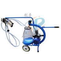 China HL-JN07 0.75Kw Motor Dry Type Pump Mobile Milking Machine with Plastic Bucket for sale