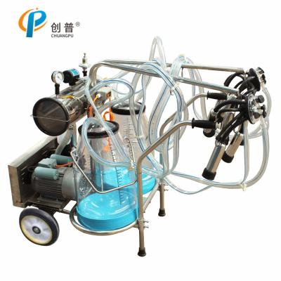 China HL-JN11 Transparent Buckets Mobile Milking Machine For Farm Cow Milking , 25L for sale