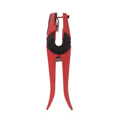 China Red Hard Steel Ear Tag Applicator for Pig Livestock Management for sale