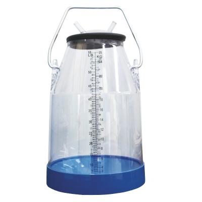 China HL-B02 25L Transparent Milking Bucket Pail Ultimate Milking Solution For Dairy Farms for sale