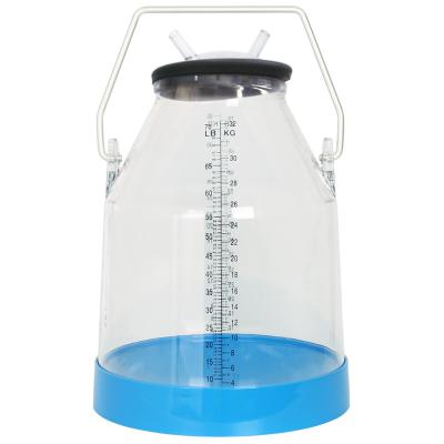 China 32L Transparent Barrel Milking Bucket Pail Perfect Solution For Dairy Industry And Farms for sale
