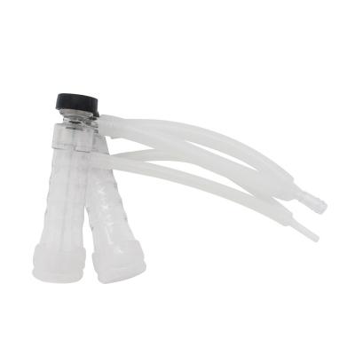 China Goating Milking Machine Parts Milk Cluster Assembly With Silicone Liner And Direct Connection for sale