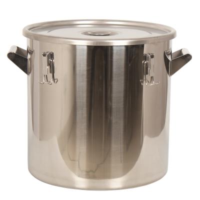 China Corrosion Resistant Stainless Steel Round Drum For Restaurant for sale