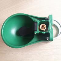 China Cow Farm Water Equipment Plastic Drinking Bowl , Cattle Water Bowl With Cooper Screw Connector for sale