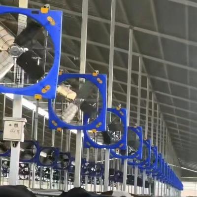 China 32000m3/h Airflow Capacity Dairy Cow Barn Ventilators for Optimal Air Circulation and Low Noise Level of 69 DB for sale