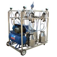 China Four Bucket Mobile Vacuum Pump Milking Machine with 60:40 Pulsation Ratio and 380V-50Hz Power for Cows for sale