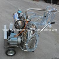 China Portable Milking Machine 220-380V Electric with 1100W Power for 20-24 Cows/Hour Dairy Farming for sale