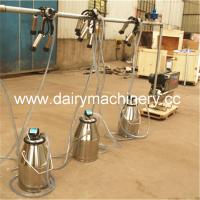 China Electric Cow Milking Machine with 25L Stainless Bucket and ISO, CE, FDA, SGS Certification for sale