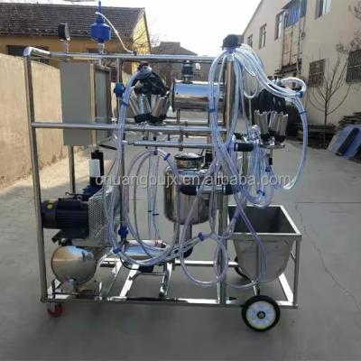 China HL-JN03C Mobile 4 Bucket Milking Machine with 25 Litre Milk Bucket for 40-50 Cows Productivity for sale