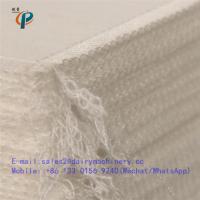 China Disposable non-woven milk filter sock  food contact material with neat stitched edge 620*60mm for sale