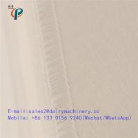 China Disposable non-woven milk filter sock  food contact material with neat stitched edge 620*60mm for sale