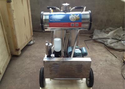 China 220v / 50hz Aluminum Bucket Dairy Milking Machinery With Mobile Wheel for sale
