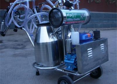 China Diesel Engine Double Bucket Cow Milking Machine With Electric Motor / Pulsator for sale