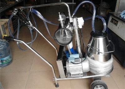 China Dairy Stainless Steel Mobile Milking Machine With Electric Motor , 25L for sale
