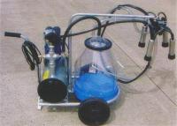China Food Grade Trolley Type Clear Bucket Mobile Milking Machine For Farmland Cow for sale