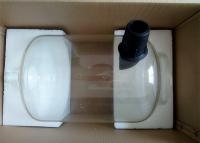 China 32 Liter Single Scale Hygiene Glass Milk Receiver With 63mm Rubber Elbow for sale