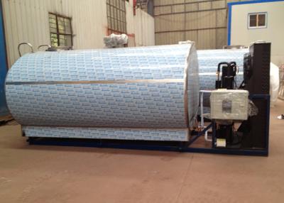 China Large Capacity 6000L Horizontal Milk Cooling Tank with Direct Expansion Refrigeration System for sale