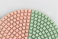 China 3-Color 4 Inch Diamond Wet Polishing Pads For Polishing Marble Granite Concrete Floor for sale