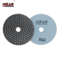 China Black 4 Inch 3mm Diamond Wet Pollishing Pad  For Polishing Marble Granite Concrete Floor for sale