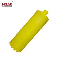 China 150mm 1/4 UNC Connextion 10mm Segment Diamond Core Drill Bits yellow for sale