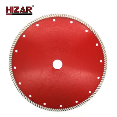 China Turbo 35cm 22.23mm Central Hole Concrete Cutting Blade 8cm Porcelain Tile Cutting Disc for sale