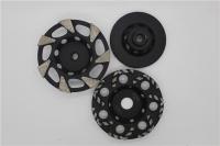 China 4 Concrete 1.9cm Hole Diamond Grinding Cup Wheel No 46 Grit 10cm Turbo for sale