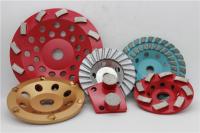 China 4 Concrete 1.9cm Hole Diamond Grinding Cup Wheel No 46 Grit 10cm Turbo for sale