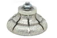 China Quartz No3 Grit Granite Bullnose Router Bit 85mm M14 Thread for sale