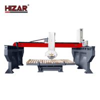 China Granite Tile 80cm 18.5kw Blade Marble Cutting Machine 45 Deg Axis for sale