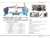 China Granite Tile 80cm 18.5kw Blade Marble Cutting Machine 45 Deg Axis for sale