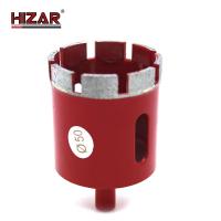 China Granite 370mm Drill Bit Diamond  Customizable 3 Core Drill Bit 5/8-11 Thread for sale