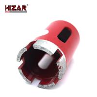China Granite 370mm Drill Bit Diamond  Customizable 3 Core Drill Bit 5/8-11 Thread for sale