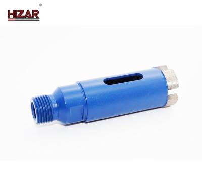 China 3MM Core Cutting 50mm 2 Core Drill Bit  Hard Rock ODM Color Electroplated for sale