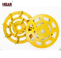 China 9'' 23cm No120 Grit Diamond Grinding Cup Wheels Concrete Grinding Disc 20cm Hole for sale