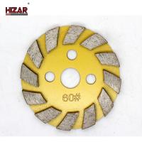 China Diamond Turbo 12.7cm 5in Diamond Grinding Cup Wheels 11cm Hole No 60 Grit for sale