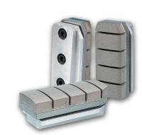 China No 249 Grit 4 Segment Concrete Diamond Grinding Blocks ODM Terrazzo for sale