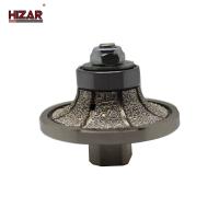 China CNC Stone Engraving Stone Router Bits No 3 Grit Hand Profile M14 Thread 75mm for sale