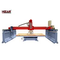 China Infrared Pillar Guide Bridge Cutting Saw 360 Degree Rotation And 85 Degree Tilt Work Table Stone Cutting Machine for sale