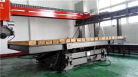 China Infrared Pillar Guide Bridge Cutting Saw 360 Degree Rotation And 85 Degree Tilt Work Table Stone Cutting Machine for sale
