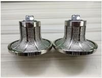 China Sharp Diamond Hand Profiling Stone Router Bit Internal Thread For Marble Granite Edge Profile for sale