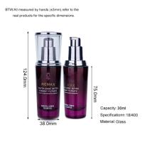 China 30ml Empty Foundation Bottle Anti Aging Facial Cream With Silver Lotion Pump for sale