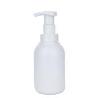 China 300ml Plastic White Cylindrical Smooth Bottle With White Pump For Foam Pump Bottle for sale