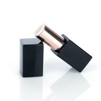 China 3.5G Empty Lip Gloss Tubes Black ABS Vintage Metal Lipstick Tube for sale