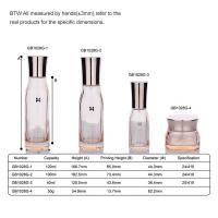 China 100ml 120ml Pink Transparent Lotion Bottle Skincare In Glass Packaging for sale