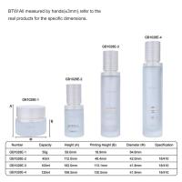 China 40ml/100ml/120ml/50g Glass White Cylindrical Frosted With White Lid For Cosmetic Packaging Bottle for sale