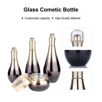 China 55ml 100ml 150ml Cosmetic Packaging Bottle skin care spray with Water Droplet Shape for sale