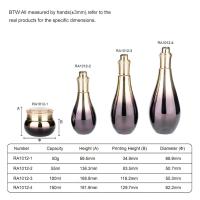 China 55ml 100ml 150ml Cosmetic Packaging Bottle skin care spray with Water Droplet Shape for sale