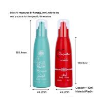 China 150ml Red/Blue cylindrical smooth with Red/Blue pump for shampoo lotion bottle for sale