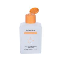 China 150ml white smooth bottle with orange cap for Shampoo Lotion Btttle for sale